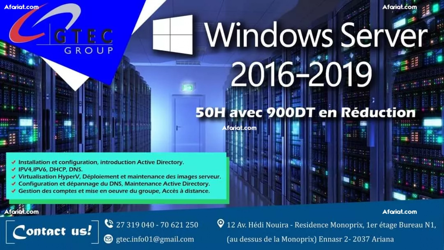 Formation microsoft windows server 2019 | afariat.com